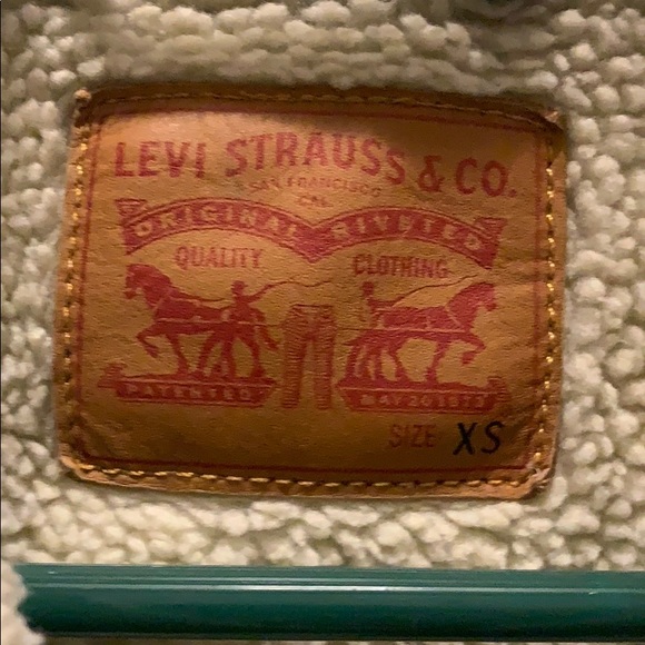 Levi's | Jackets & Coats | Levis Fuzzy Denim Jacket Trucker Jacket ...